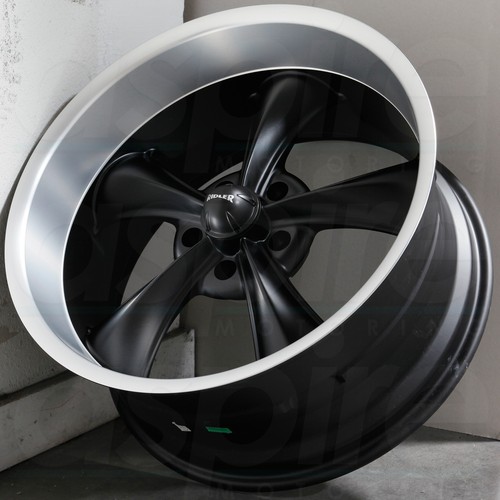 18x9.5 Black Machined Lip Wheels Ridler 695 5x5/5x127 6 (Set of 4) 83. ...