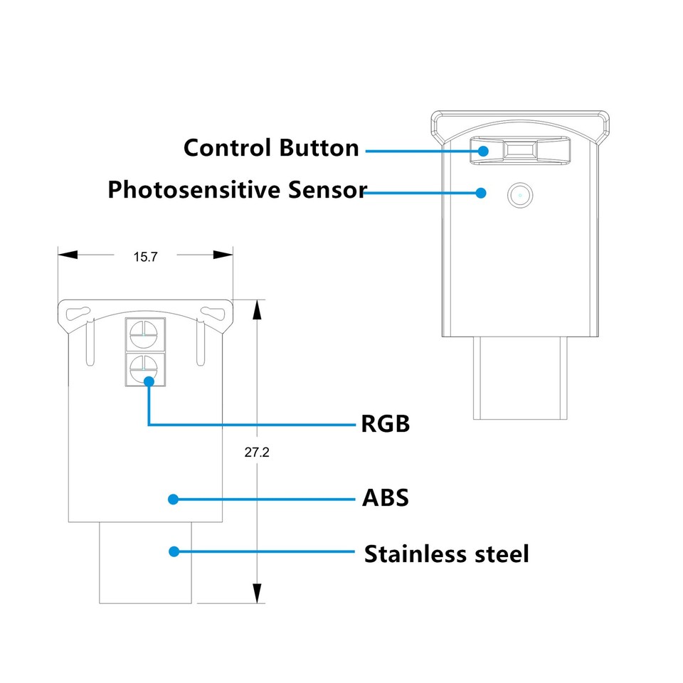 Mini Type-C RGB LED Car Light Interior Mood-Neon Night Atmosphere ...
