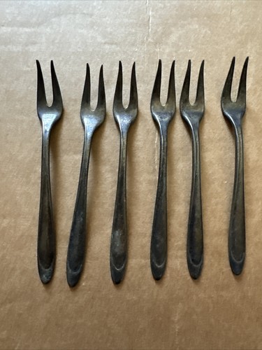 COCKTAIL FORKS SILVER PLATE Set of 6 | eBay