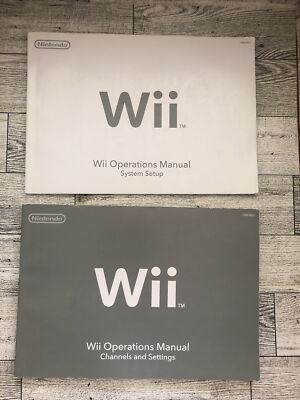 Nintendo Wii Operations Instruction Manuals Console System Fast ...
