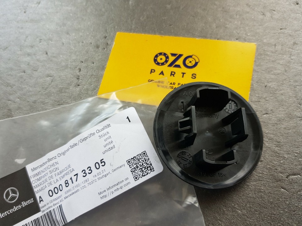 Genuine Mercedes-Benz W204 W205 W212 W213 Hood Badge Black Emblem ...