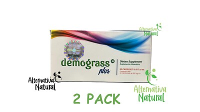 2 PACK!! DEMOGRASS PLUS - 100% Original - Weight Loss Supplement 60 ...