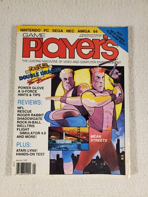 Game Players Nintendo Guide Strategy Magazine January 1990 Mean Streets ...