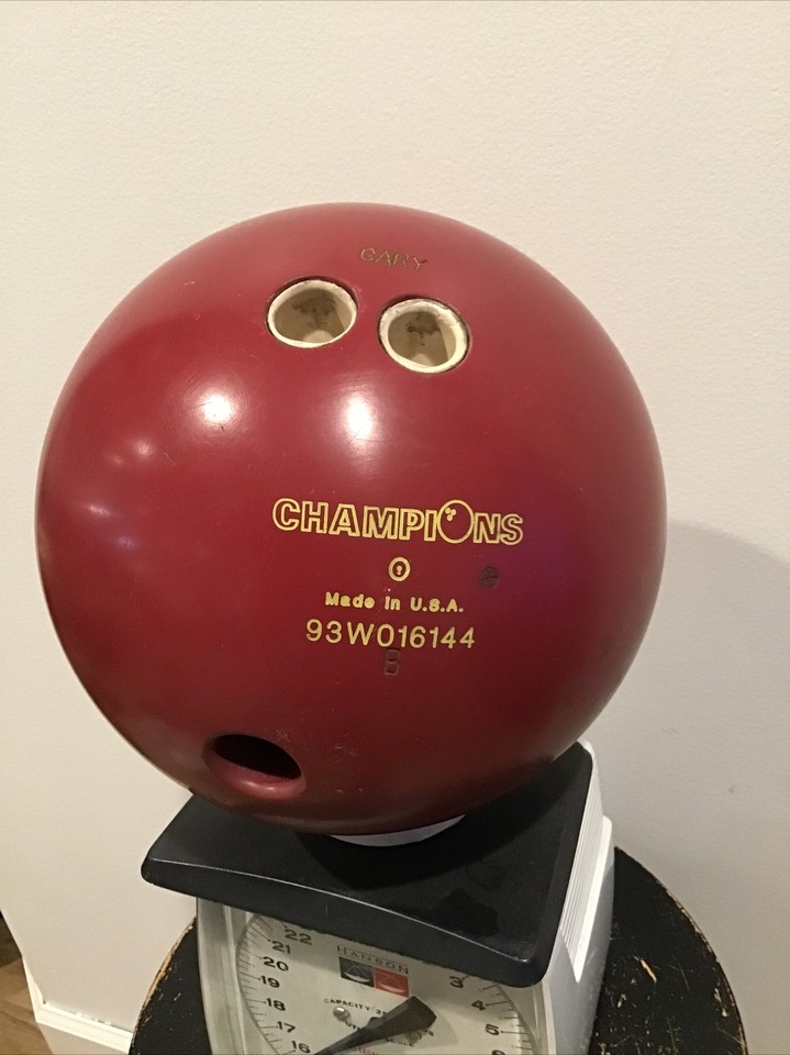 Champions ULTIMATE WEAPON RED WINE Bowling Ball Drilled 15.5 lbs | eBay