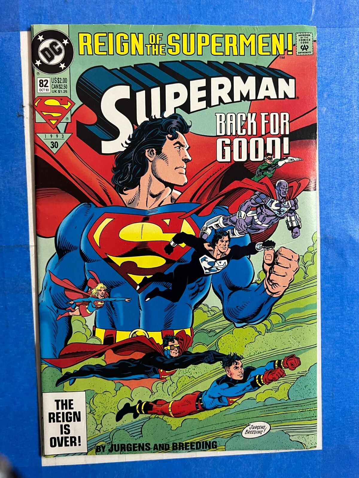 SUPERMAN # 82 DC COMICS 1993 direct REIGN OF THE SUPERMEN | Combined ...