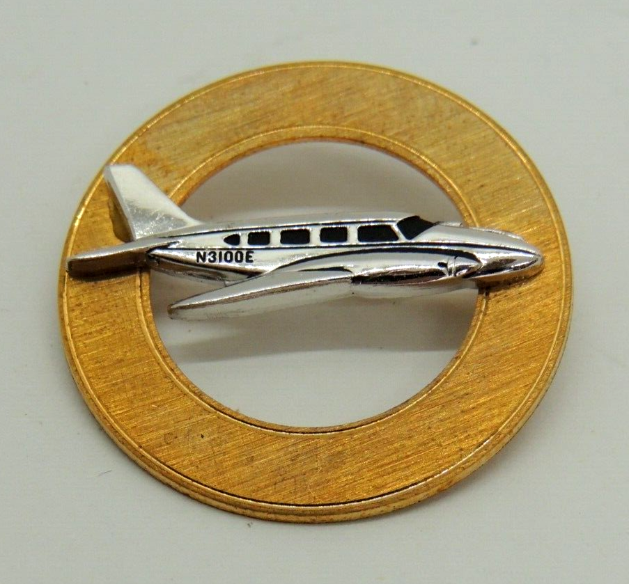 Vintage Piper Jet N3100E Airplane Pin Lapel Tie Hat Pin Pilot ...