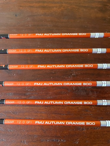 Easton Limited Edition New FMJ 5mm Autumn Orange/300 Spine/6 Arrows | eBay