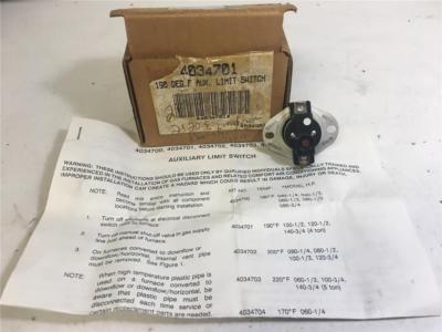 Auxiliary Limit Switch 190F Deg. 4034701 | eBay