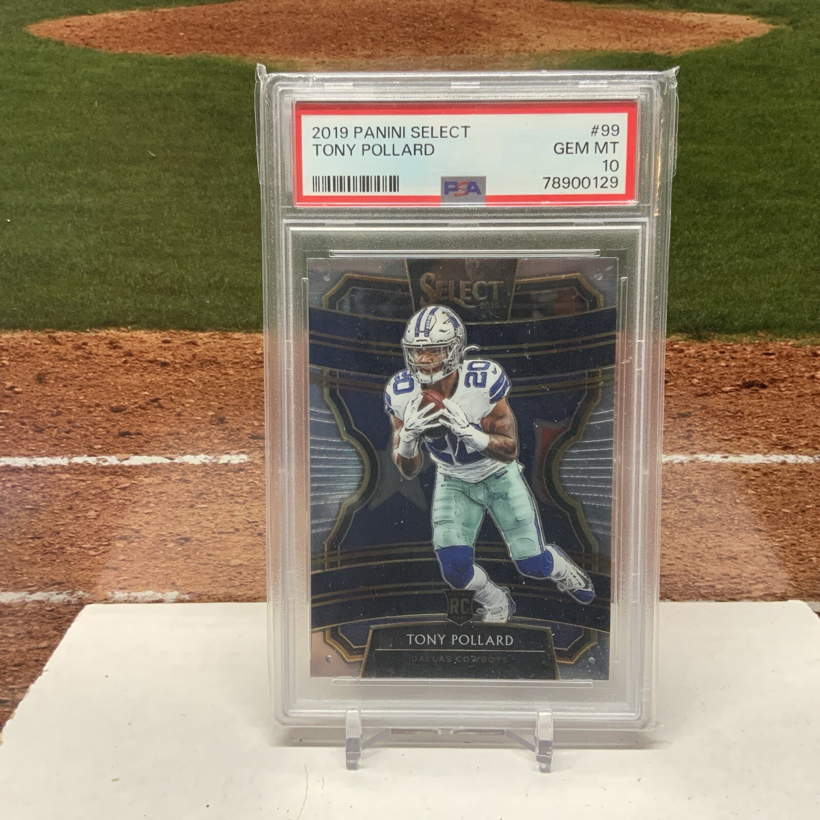 Tony Pollard 2019 Panini Select Rookie Card RC PSA 10 Gem Mt COWBOYS | eBay