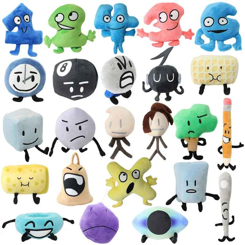 BFDI Battle for Dream Island Plush Cartoon Soft Stuffed Pillow Dolls ...