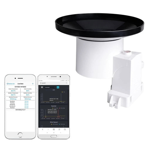 ECOWITT WH40 Wireless Self-Emptying Rain Gauge Sensor Rainfall ...