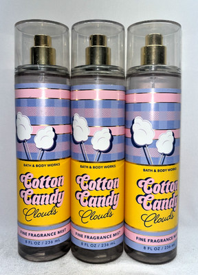 3 Cotton Candy Clouds Bath & Body Works Fine Fragrance Mist 8 fl oz | eBay