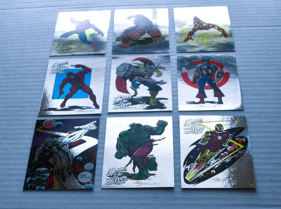 1998 Marvel The Silver Age Heroes CHROMIUM Chase Card Set (9) NM/MT ...