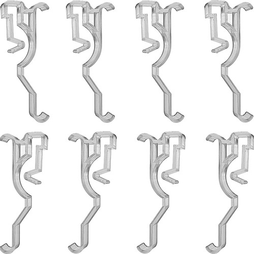 10pcs Valance Clips 2.5inch Blinds Holder Clear Plastic for Arc-Shaped ...
