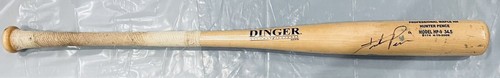 HUNTER PENCE LICENSED BECKETT AUTHENTICATED SIGNED 2009 DINGER GAME ...