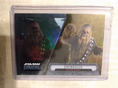 2016 Topps Star Wars Evolution Gold Chewbacca #55. Serial #17/50. | eBay