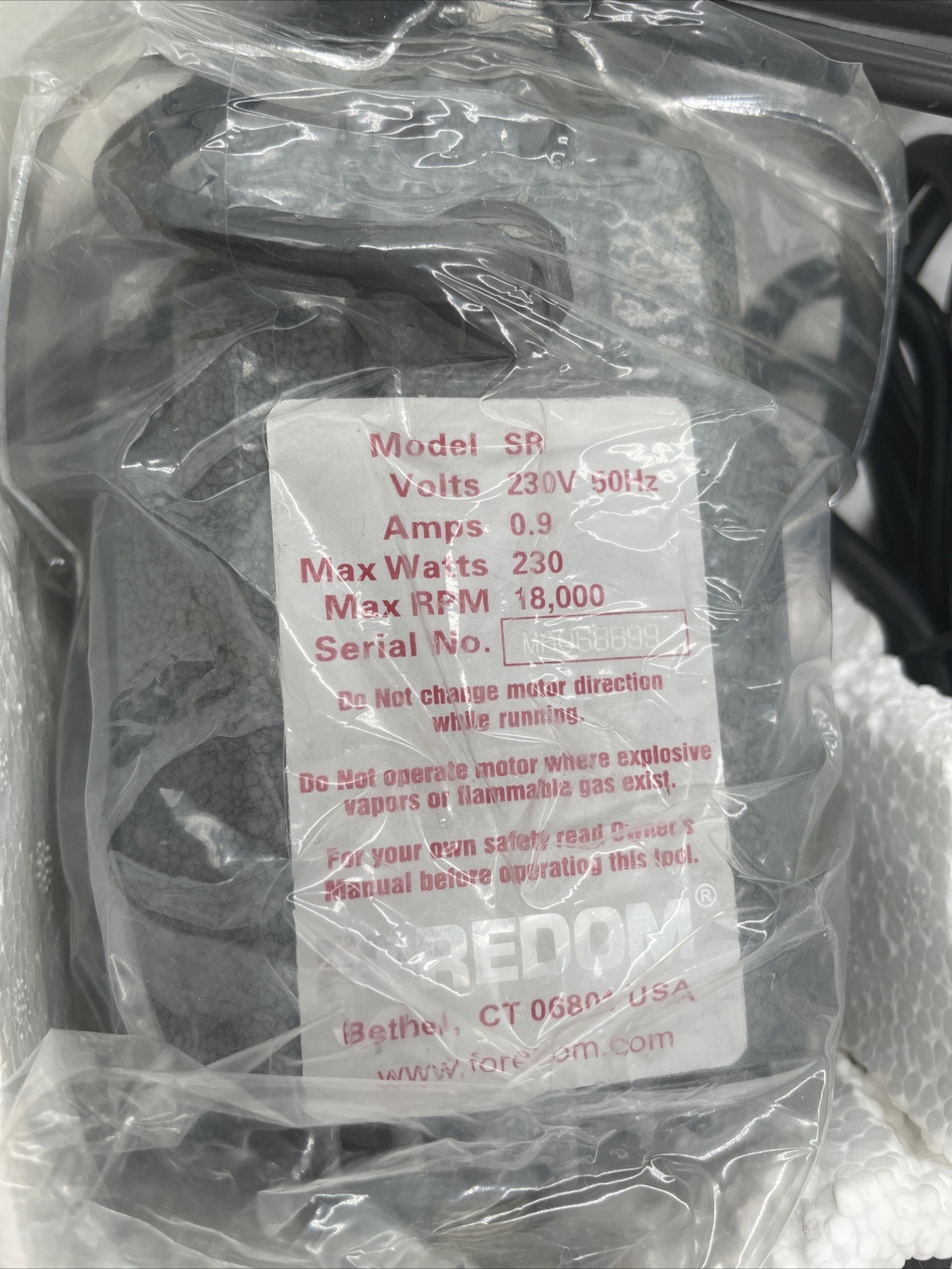 Foredom Series SR Flexible Shaft 1/6 HP 18,000 Rpm Power Tool USA | eBay