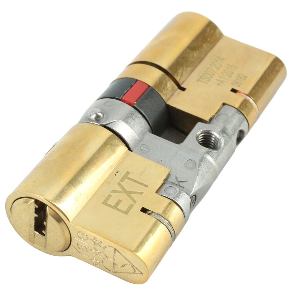 YALE PLATINUM 3 STAR CYLINDER DOOR LOCKS Brass Euro Profile Barrel ...