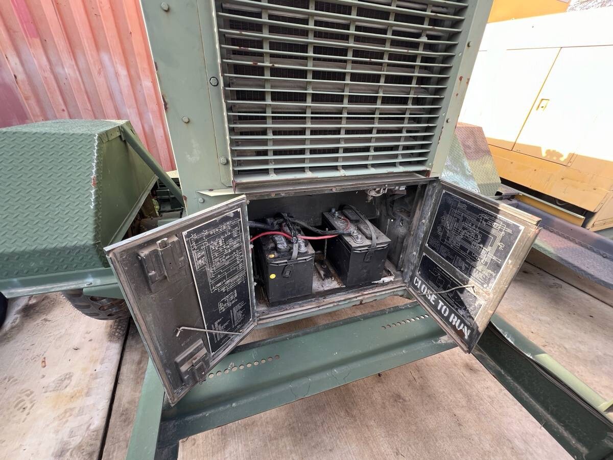 Lot of 2 x MEP-005 30kw MILITARY DIESEL GENERATOR 50/60hz with Trailers ...