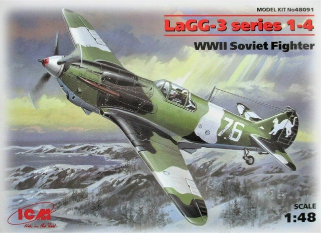 ICM 48091 Lagg-3 Series 1 WWII Soviet Fighter 1/48 Airplane Toy Model ...