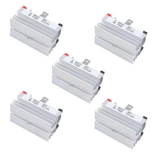 5x aluminum cooling body base single phase bridge rectifier diode 75A 1 ...