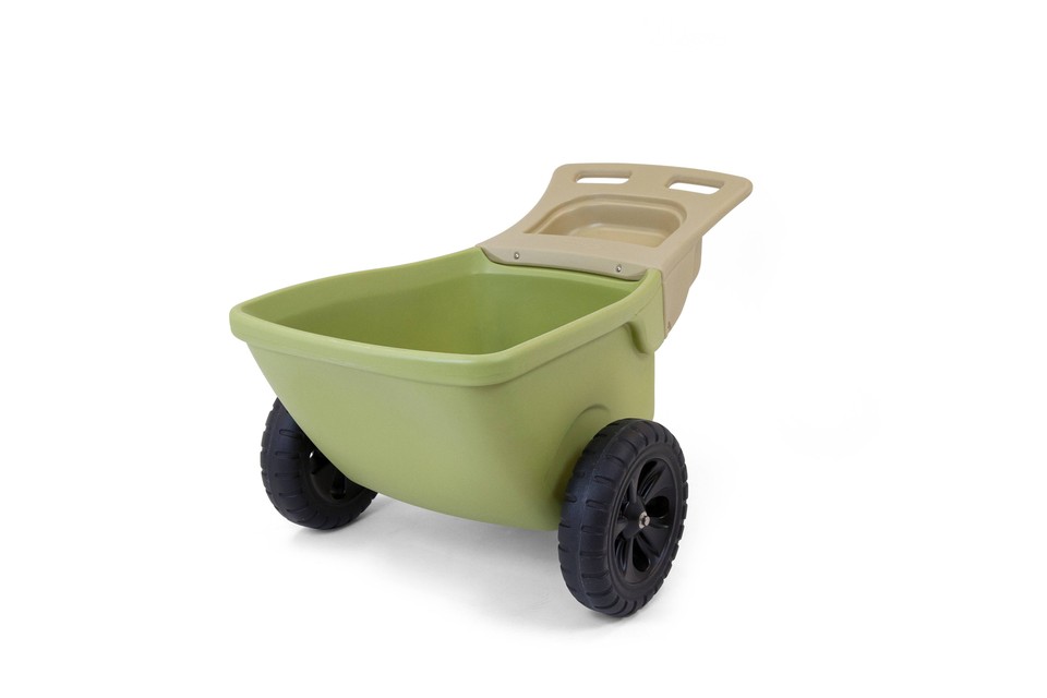 Garden Wheelbarrow Dumping Cart Outdoor Yard Utility Cart Wagons Heavy ...