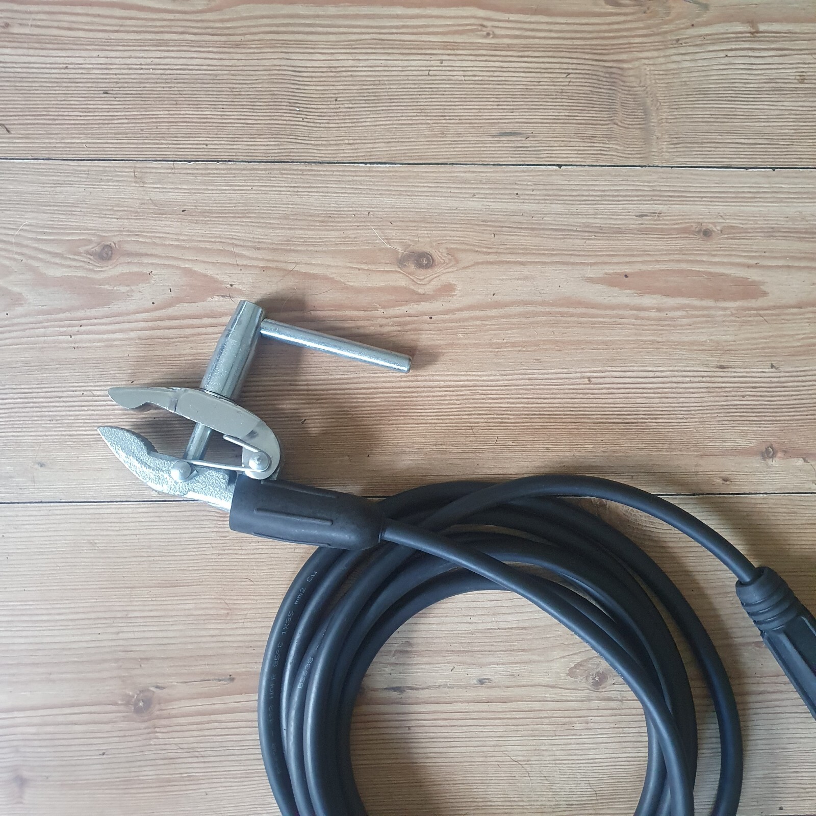 Mig Tig Arc Welder Heavy Duty Earth Ground Cable Lead Screw Type Clamp ...