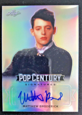 MATTHEW BRODERICK 2019 POP CENTURY AUTO CARD SILVER | eBay