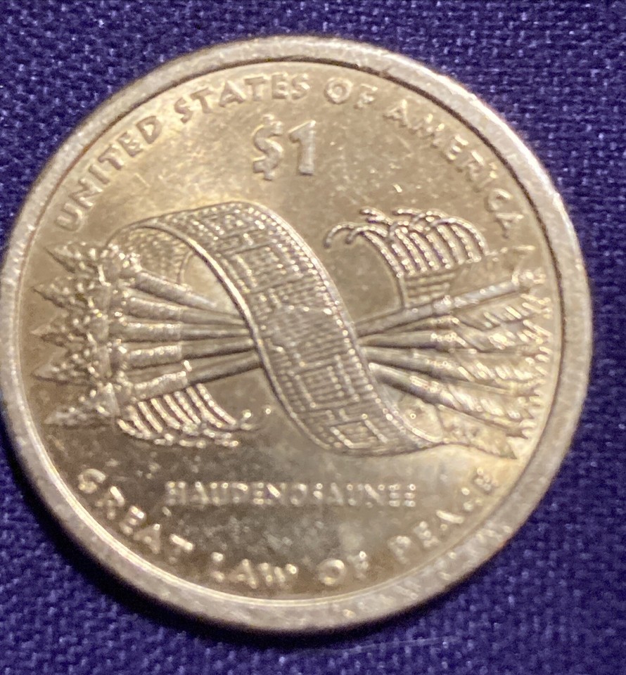 SACAGAWEA NO DATE, Haudenosaunee GREAT LAW OF PEACE USA Dollar Coin ...