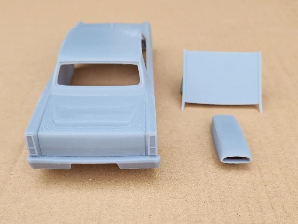 ABS-LIKE RESIN 3D PRINTED 1/25 1966 - 67 CHEVY II NOVA OUTLAW, PRO MOD ...