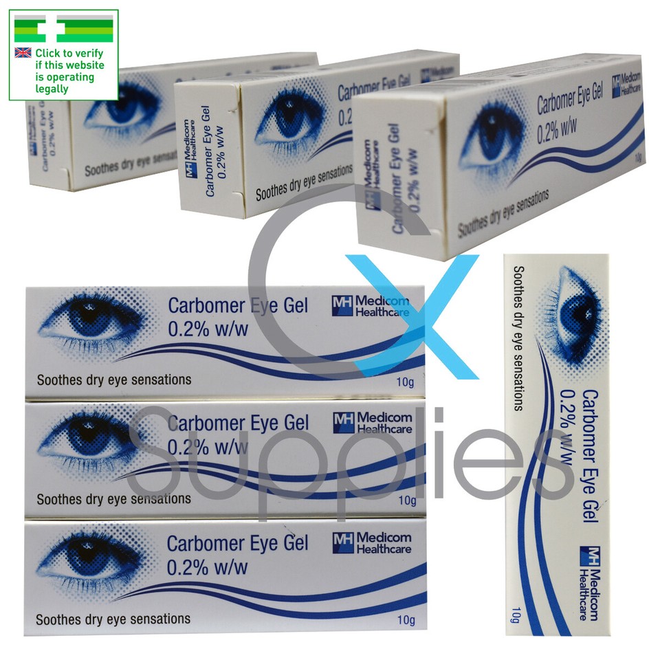 Medicom Brand Carbomer 0.2% Eye Gel for Dry Eye Relief | eBay UK