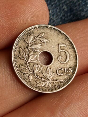 1923 BELGIUM 5 CES KM# 66 Centimes Albert I French text Belgie Kayihan ...