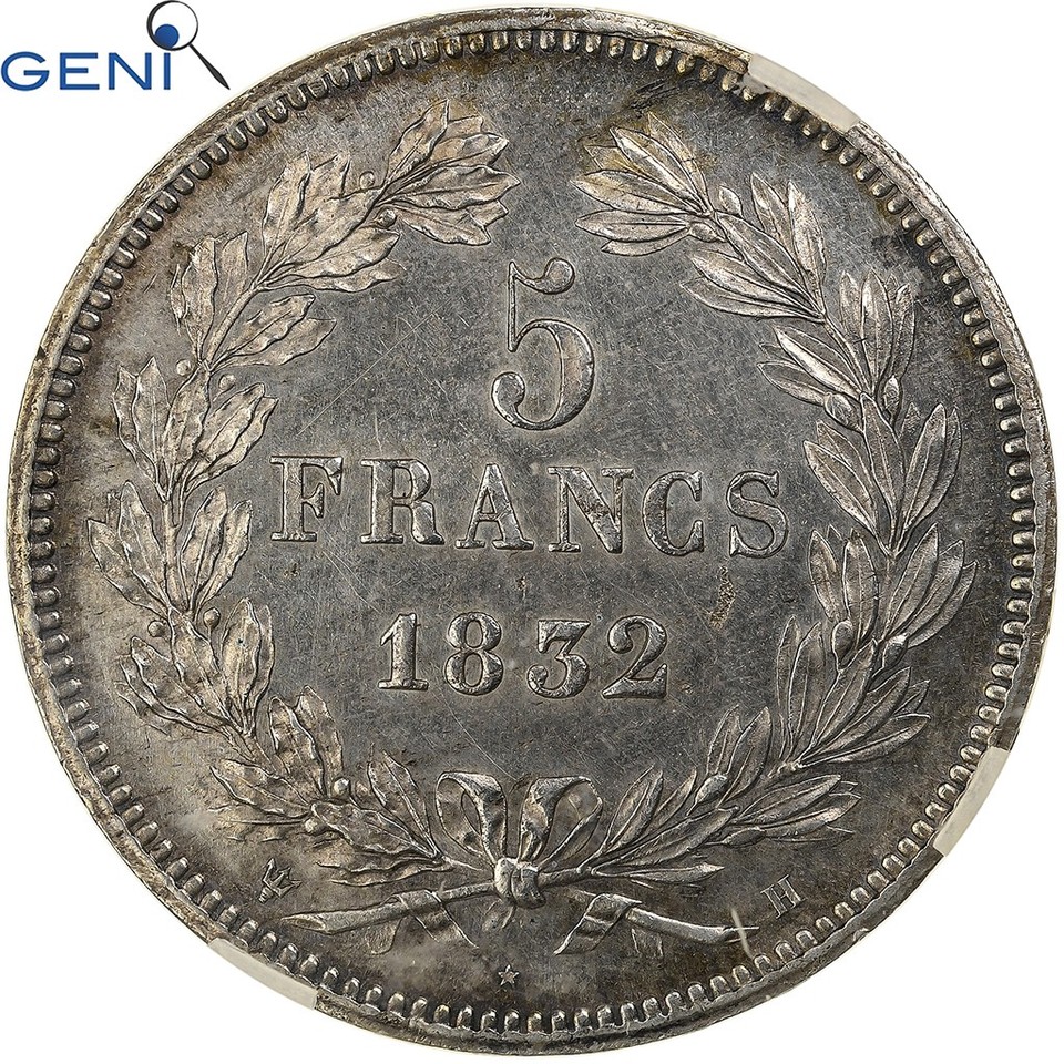 [#865064] France, Louis-Philippe I, 5 Francs, 1832, La Rochelle, Silver ...