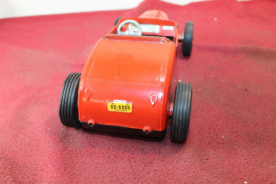 VINTAGE ALL AMERICAN HOT ROD MODEL TETHER CAR NEW RED /BLACK RARE | eBay