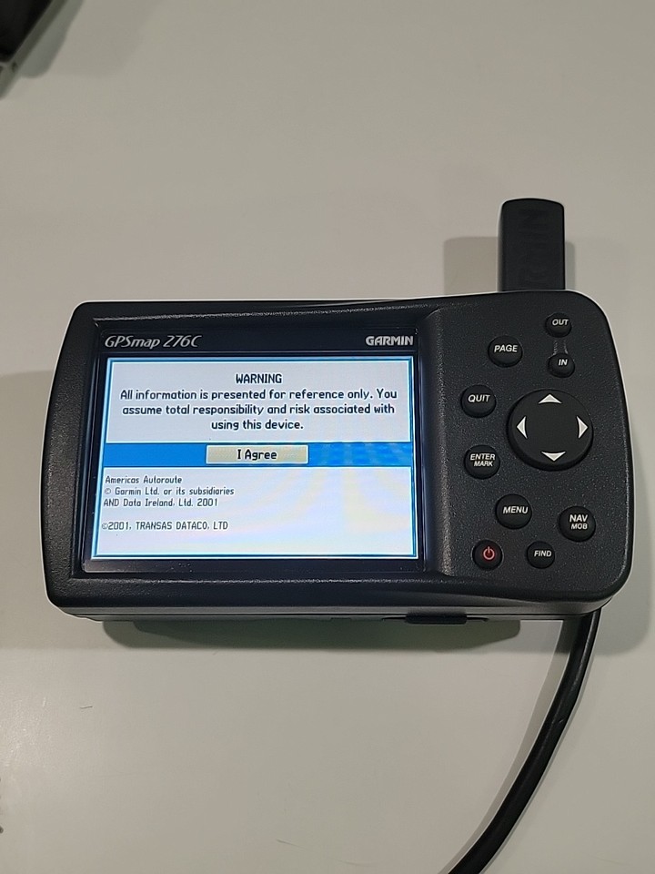 Garmin GPSMAP 276C Portable Color Chartplotter w/ Power cable ☆Please ...