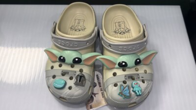 CROCS STAR WARS GROGU CLASSIC CLOG SHOES UNISEX MEN'S SIZES BONE 209482 ...