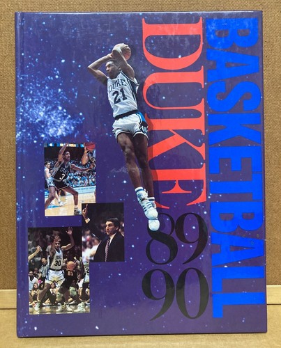 1989-90 DUKE Blue Devils Basketball Yearbook Hard Back Krzyzewski VERY ...