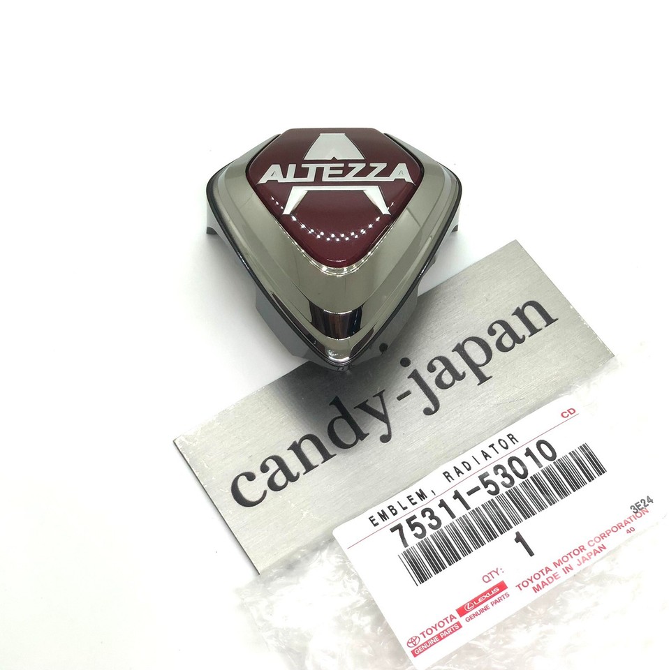 Toyota Genuine Front Grill Emblem Red Badge Lexus Altezza IS300 00-05 ...