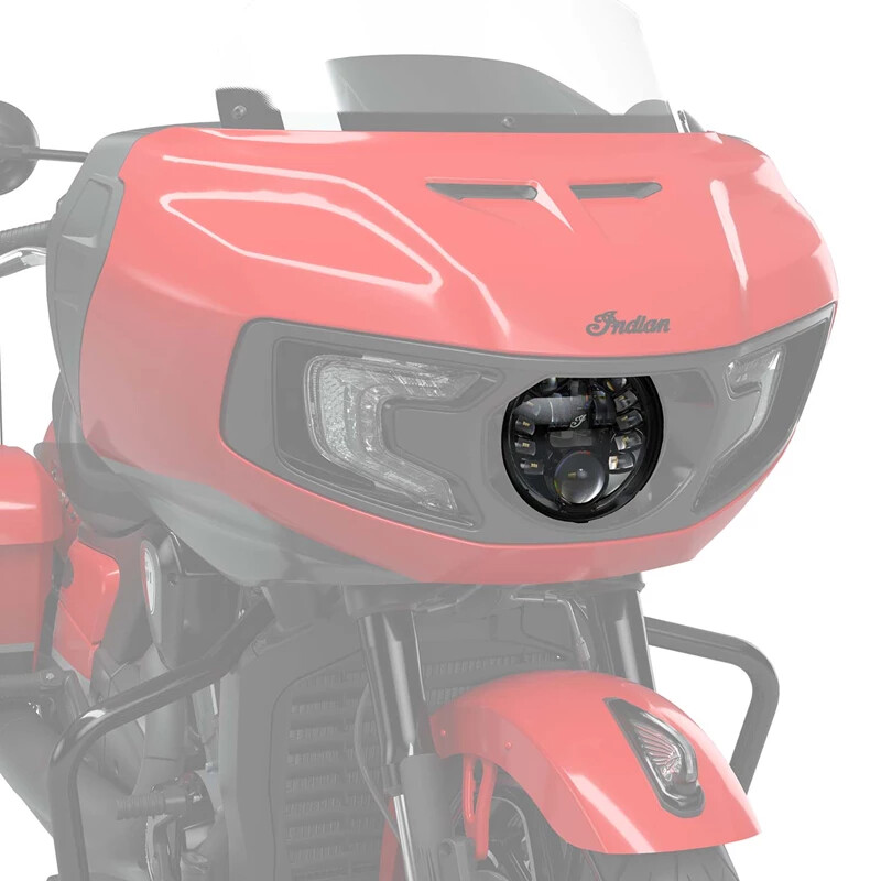 Genuine Indian Motorcycle Pathfinder Adaptive LED Headlight Black ...