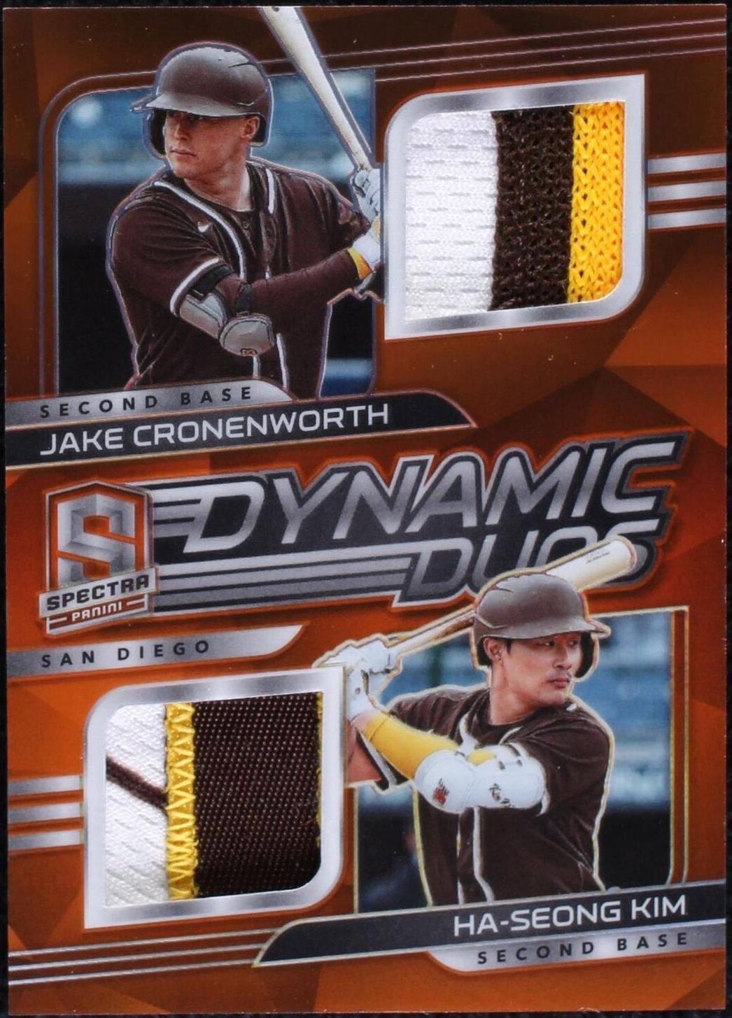 2021 Panini Spectra - Dynamic Duos Materials Jake Cronenworth, Ha-Seong ...