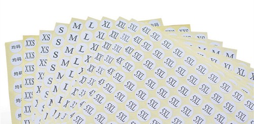15Pc5Xl Clothing Size Label, Self-Adhesive Clothing Size Number ...