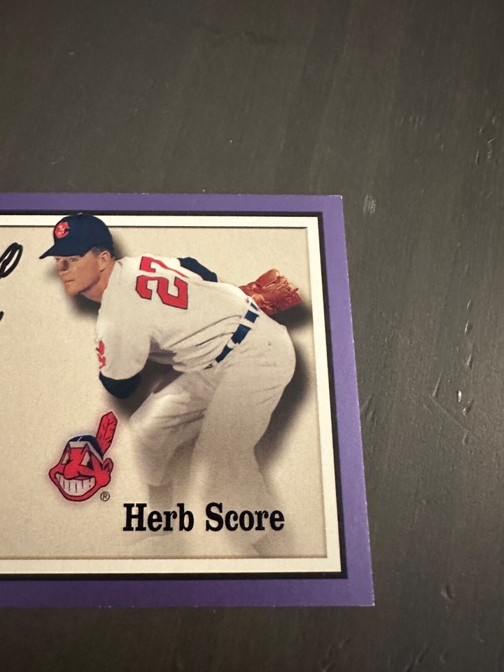 Herb Score fleer greats of the game 2000 purple border auto 50/55 | eBay
