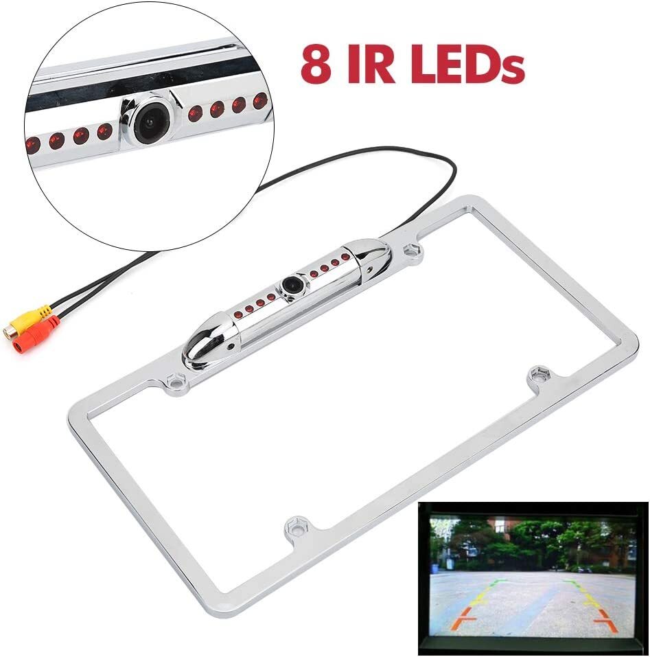 Universal Car US License Plate Frame Camera 170° Rear View Backup ...