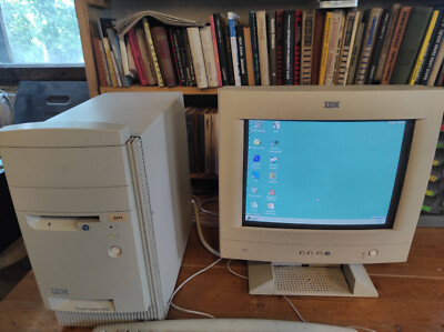 IBM G54 Vintage Monitor | CRT | 5:4 Aspect Ratio | VGA D-Sub | Beige ...