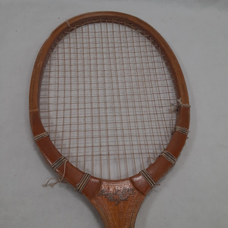 VINTAGE Harry C Lee & Co New York The Bat Wood Tennis Racquet and Wood ...