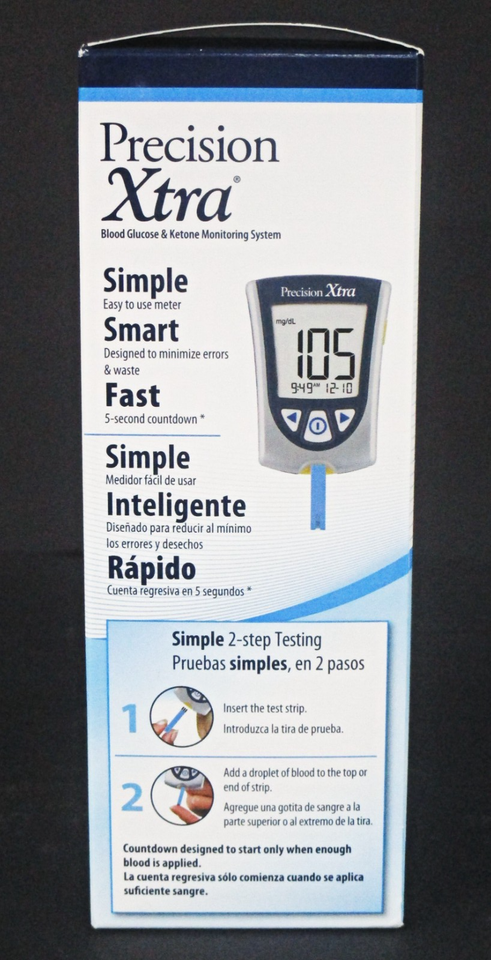 Precision Xtra Blood Glucose & Ketone Monitoring System Simple to Use ...
