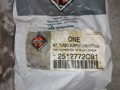 International OEM turbo supply line fitting 2512772C91 | eBay