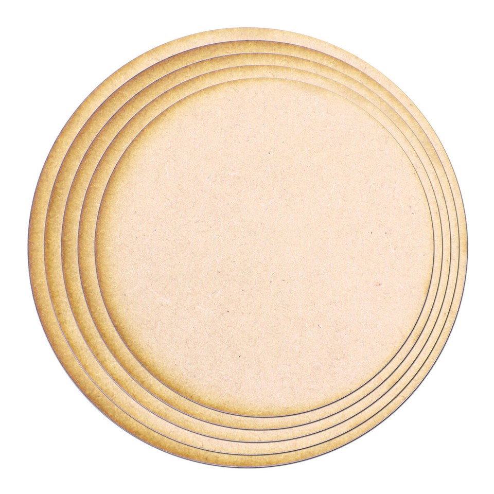 MDF Wooden Circle 20mm-50mm Disk Shape Craft Wood Disc Round Tag ...