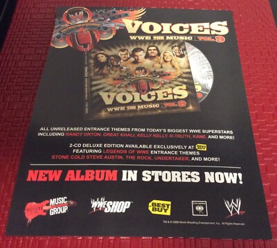 WWE Voices Album Print Ad Poster Art (Frame Not Included) | eBay