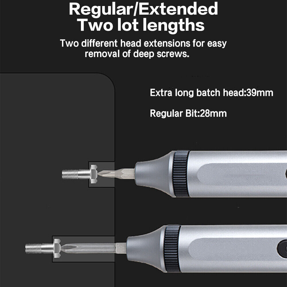 52 IN 1 Mini Precision Electric Screwdriver Set Magnetic Cordless ...